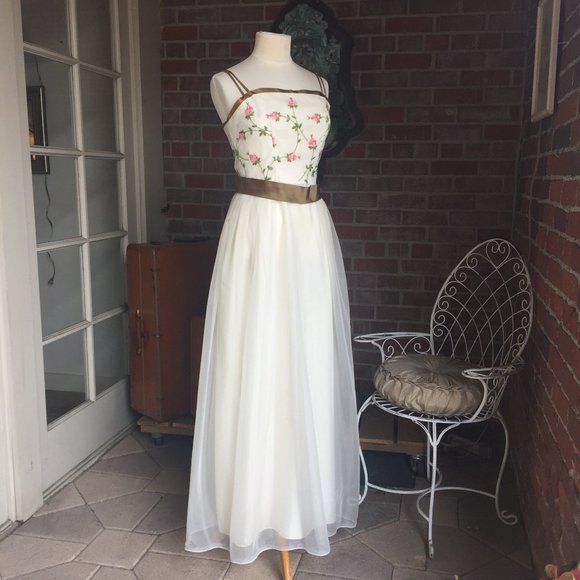 Emma Domb | Dresses | Vintage Emma Domb Rose Sweetheart Dress | Poshmark